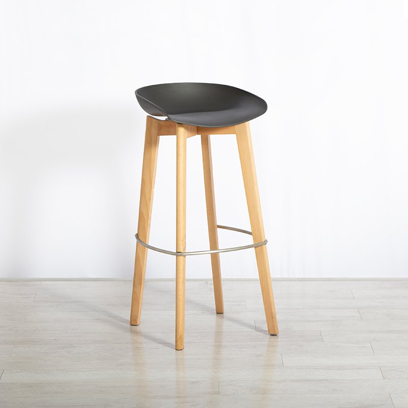 Low Black Modular Esme Stool Hire