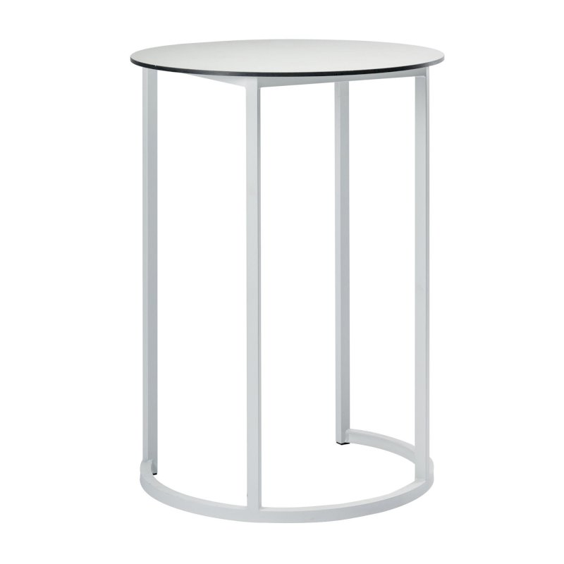 Nevada White Curved Table | Hire Box Frame Tables