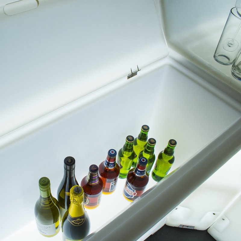 Straight LED Colour-Changing Bar with Ice Chest